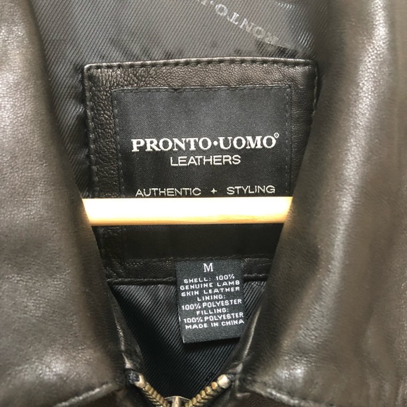 Pronto Uomo | Jackets & Coats | Pronto Uomo Leather Jacket Size Medium ...